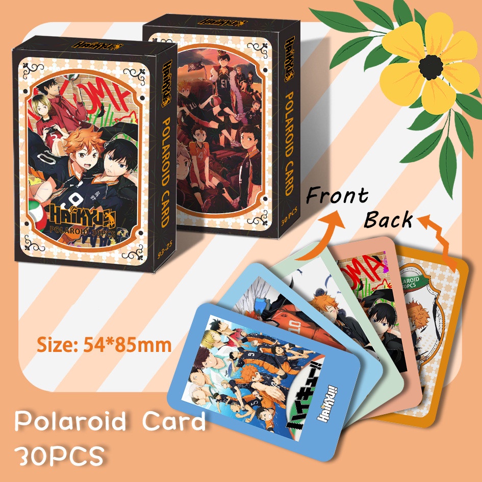 30pcs/box NARUTO My Hero Academia BLUE LOCK Polariod Photocards Jigoku ...
