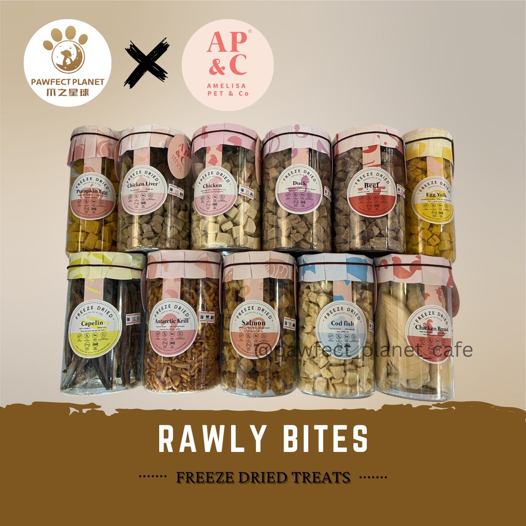 Amelisa Pet & Co. Rawly Bites Freeze Dried Pet Treats (Classic & Mini ...