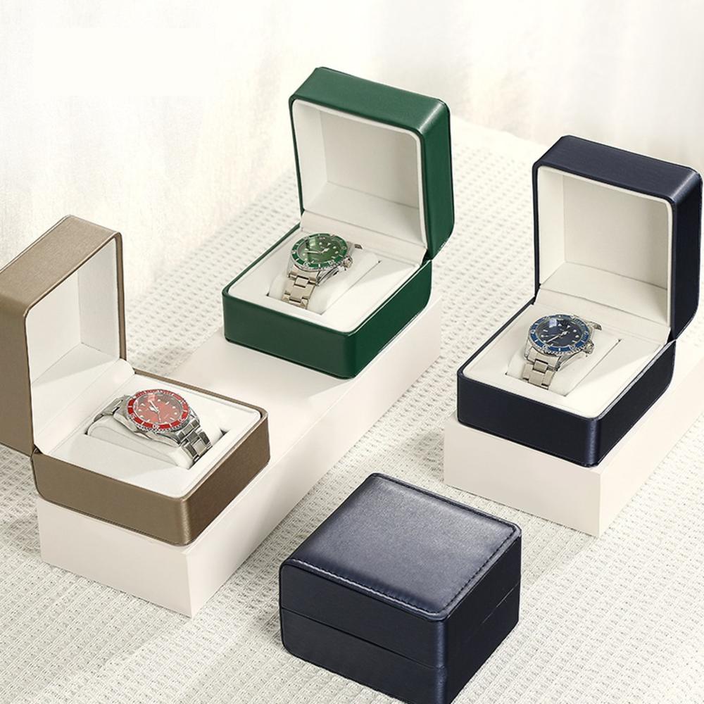PU Watch Storage Box Valentine's Day Single Watch Box Watch Display ...