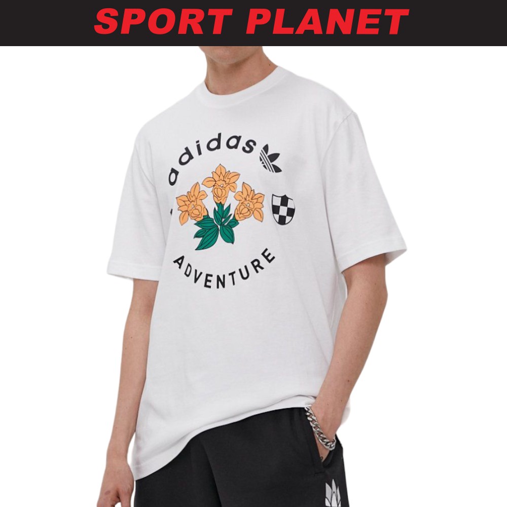 adidas Bunga Men Adventure Flowers Tee Shirt Baju Lelaki (GN2371) Sport ...