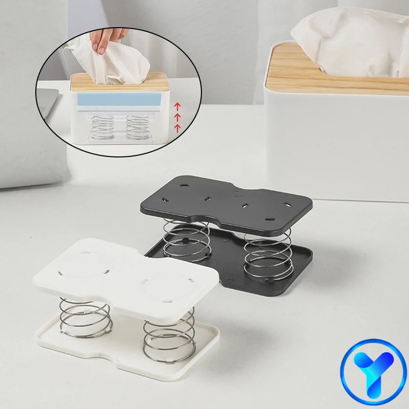 YAP Durable Tissue Box Spring Support Car Driving Tissues Container ...