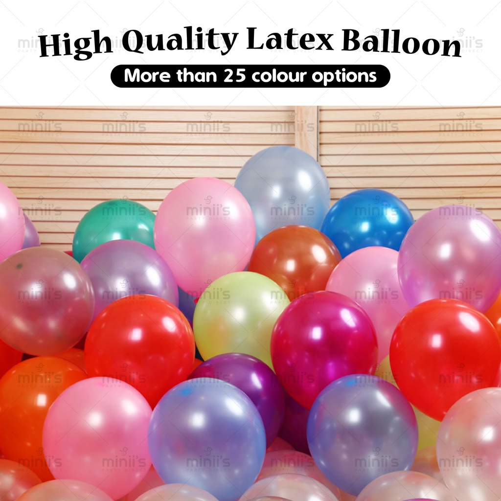 10pcs 12’ inch Thicken Colourful Pearl Neo Latex Balloon Party Event ...