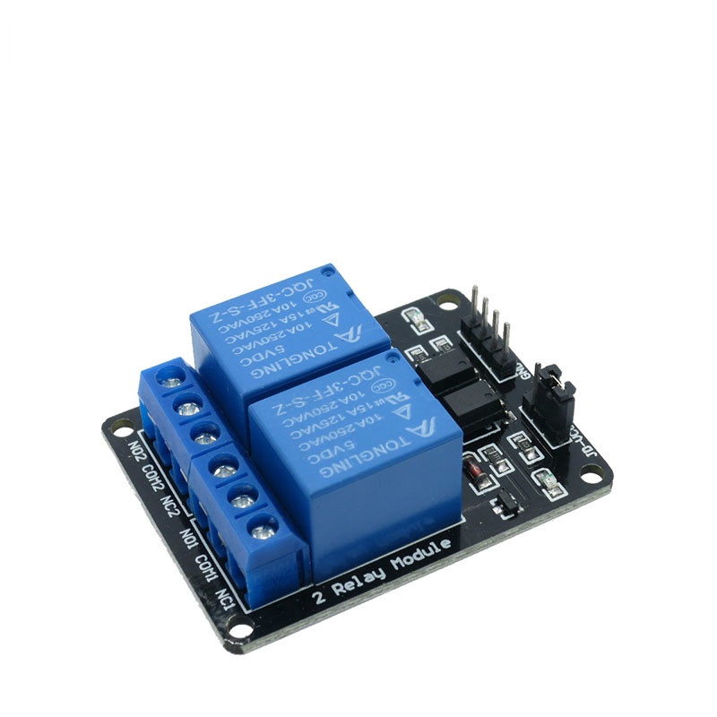 5V 2 Channel Relay Module relay expansion board with Optocoupler Relay Output 2 way Relay Module ...