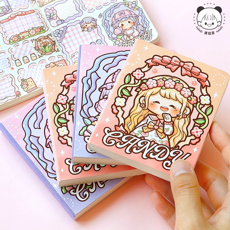 10cm*8cm Telado Romantic afternoon tea, small and cute blank notebook ...