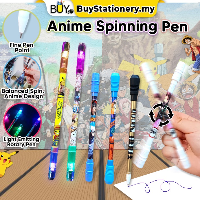 Anime Spinning Pen Light Demon Slayer Naruto One Piece Dragon Ball ...