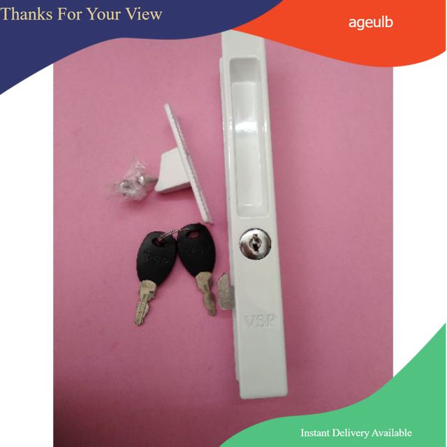 VSP Sliding Door Lockset White Color. Kunci Pintu Sliding | Shopee Malaysia