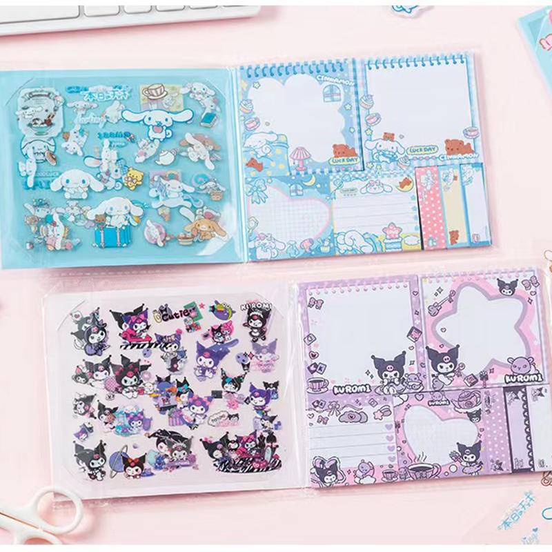 2023 Sanrio Folding sticky notes mymelody Kuromi Cinnamoroll Little ...