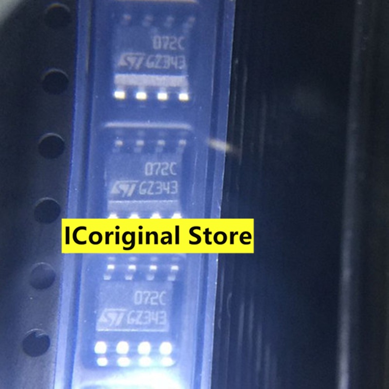 New and original TL072 TL072CDT 072C Dual operational amplifier chip 4MHZ 16V SOP-8 The ...