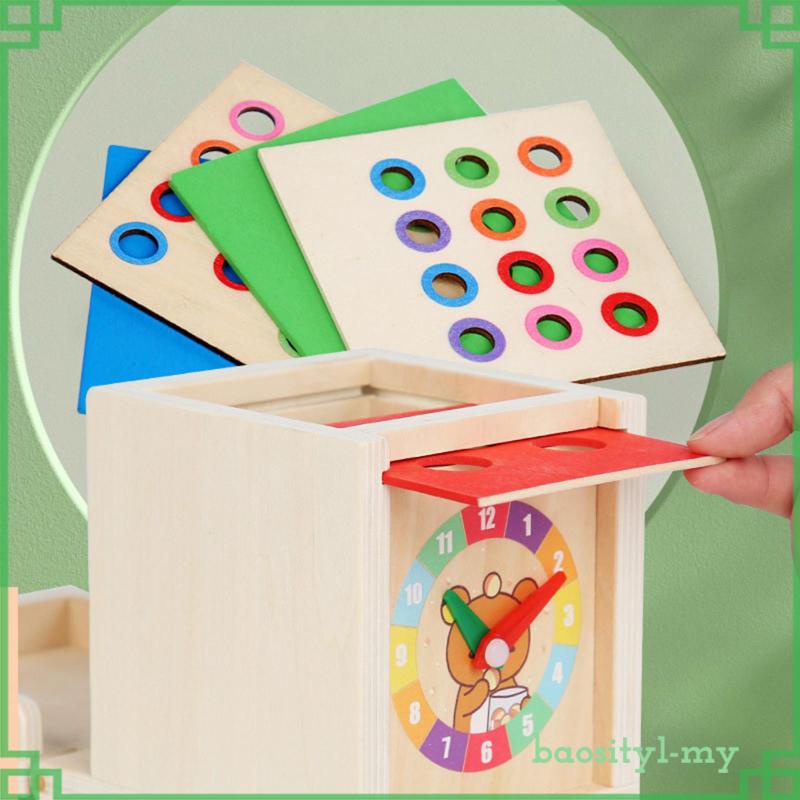 [BaositybfMY] Object Permanence Box Activities Wood Shape Sorting Girls ...