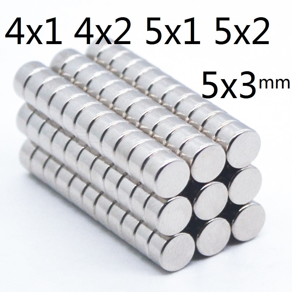 4*1 4*2 5*1 5*2 5*3mm Small Magnet Round Strong Magnet Neodymium Magnet ...
