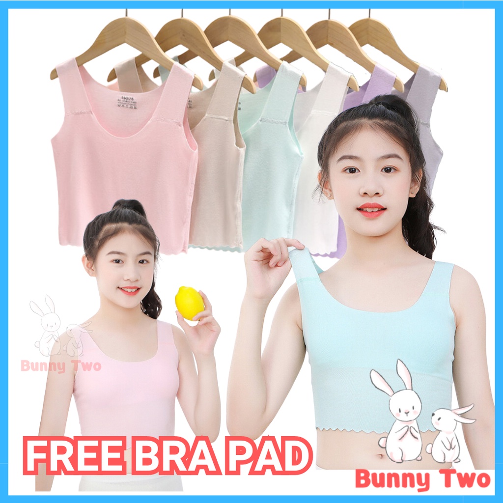 girls training bra kids vest bra for kids girls singlet bra student bra ...