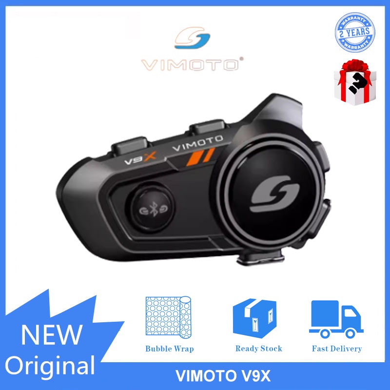 VIMOTO V8S V9S V9X unit full helmet with built-in walkie talkie, motorcycle helmet, Bluetooth ...
