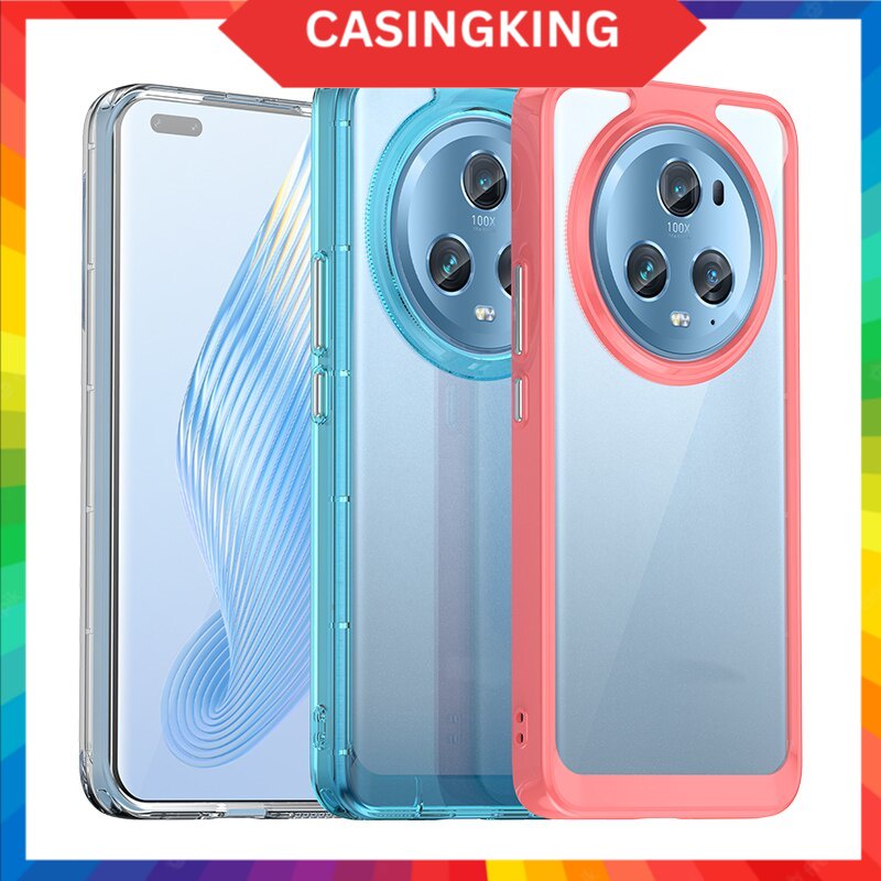Transparent Phone Case For Honor Magic 5 Pro Case Colorful Protective ...