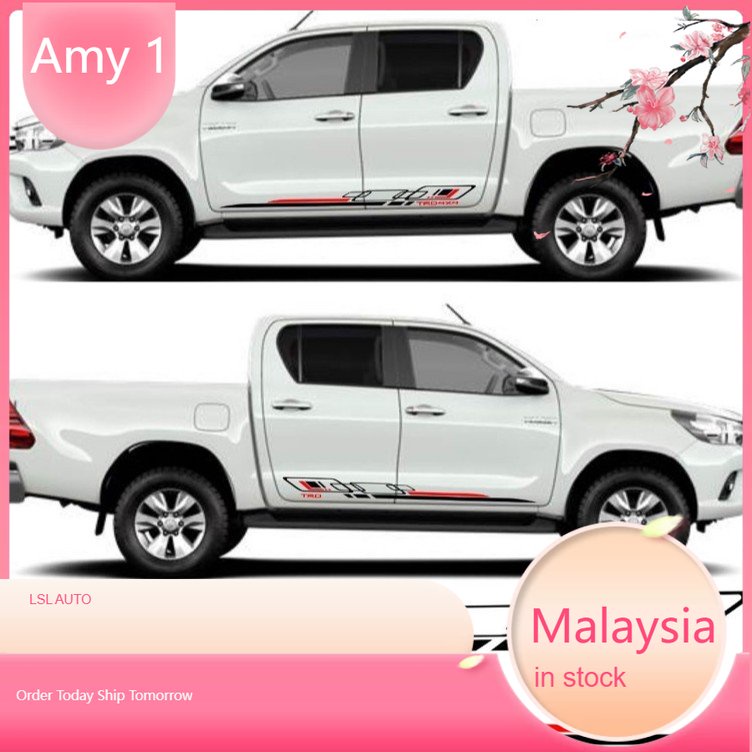 TOYOTA HILUX SIDE BODY LINING CAR STICKER | Shopee Malaysia