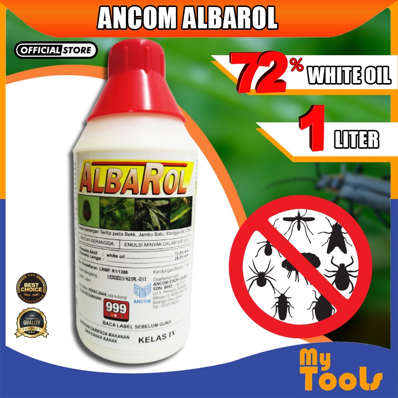 Mytools Ancom Albarol Insecticide 1 Liter / White Oil / Minyak Puith ...