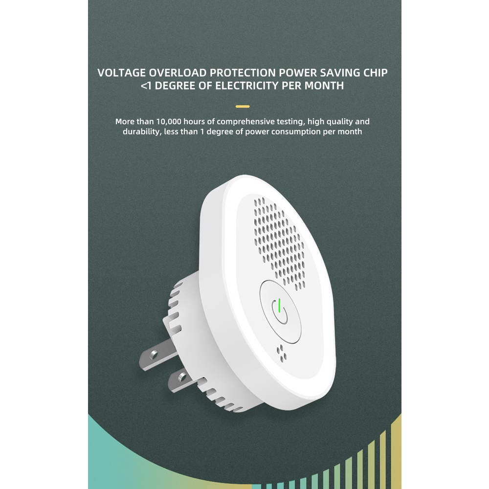 Ultrasonic Pest Repeller Light Sonic Insect Repellent Light Pest ...