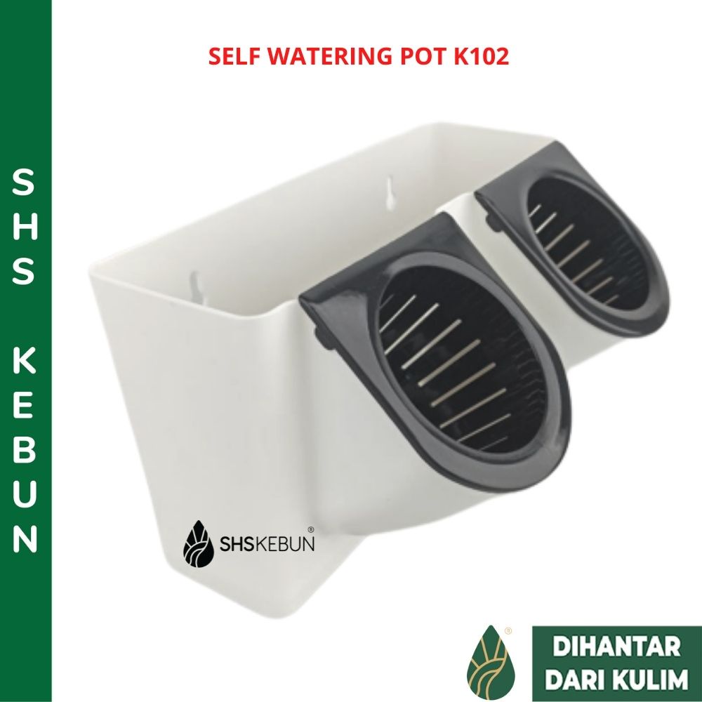 Pasu Bunga Bersumbu Pasu Gantung Dinding K102 Twin Hangable Plant Pot ...