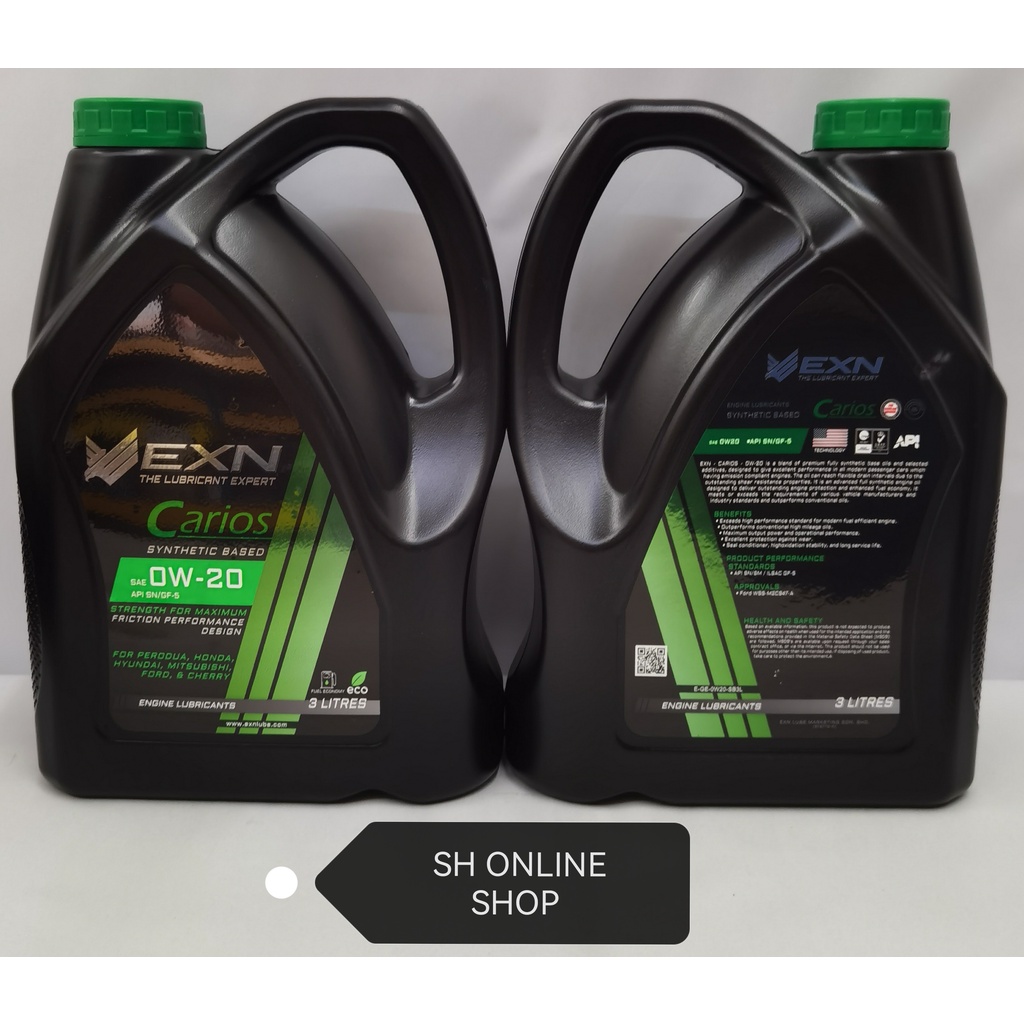 EXN CARIOS SAE 0W-20 API SN/GF-5 Semi Synthetic Based Engine Oil (3 ...