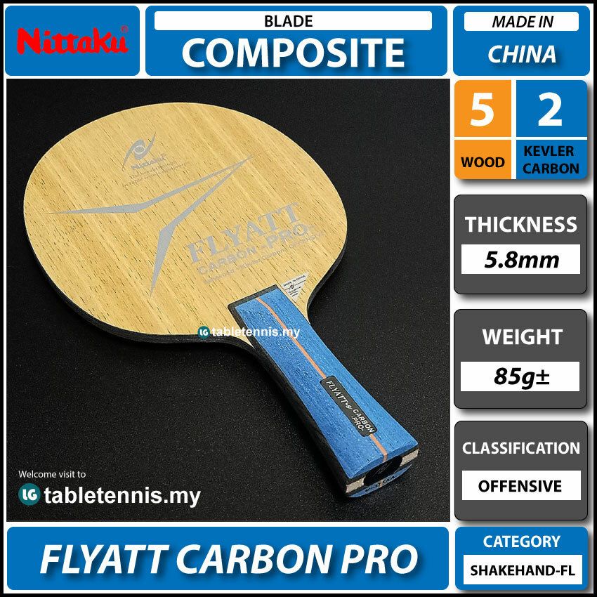 Nittaku Blade Flyatt Carbon Pro Composite Carbon Blade Table Tennis Paddle Bat Made In China ...