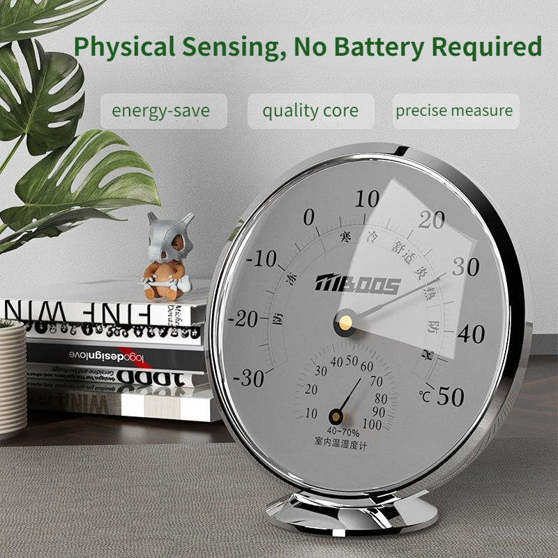 Temperature and Humidity Meter Wall-mounted Thermohygrometer Home ...