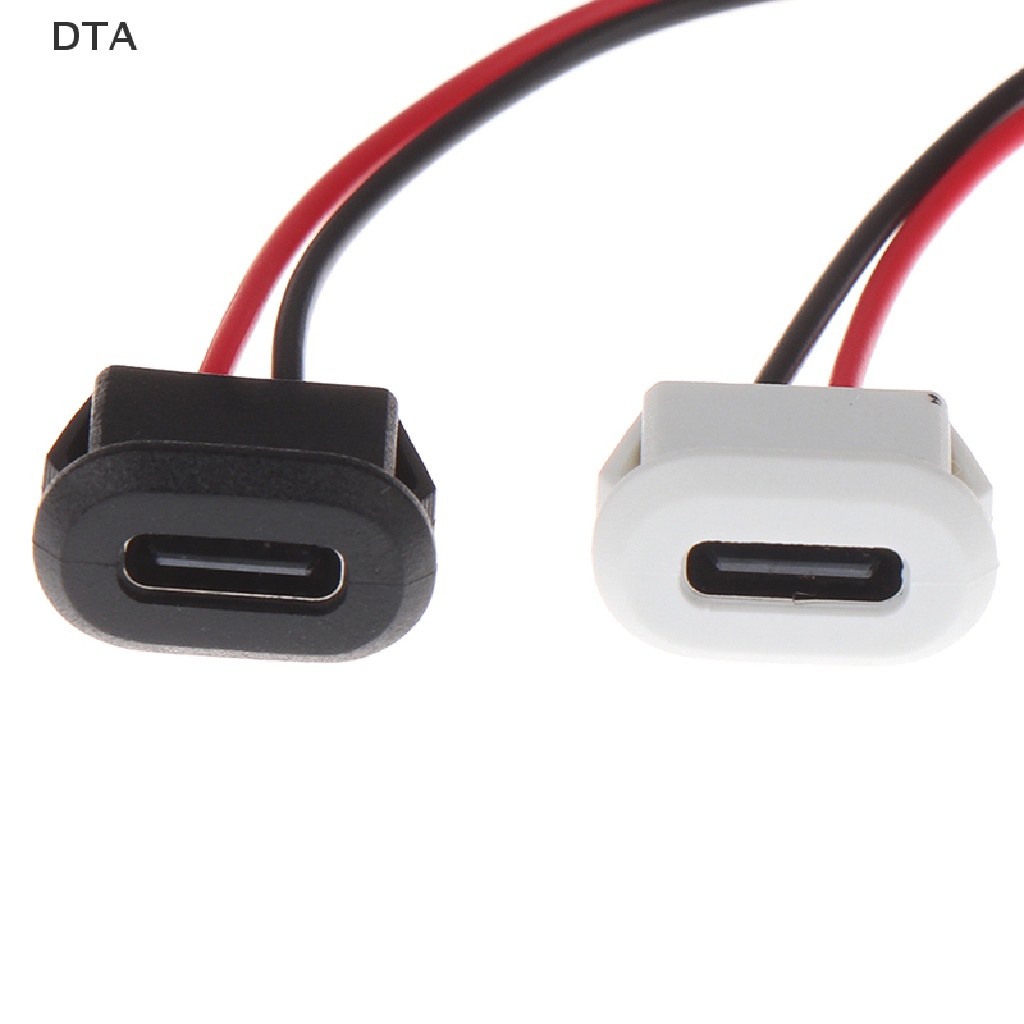 DTA 2Pin USB-C TypeC Waterproof USB Connector Direct Compression Female ...