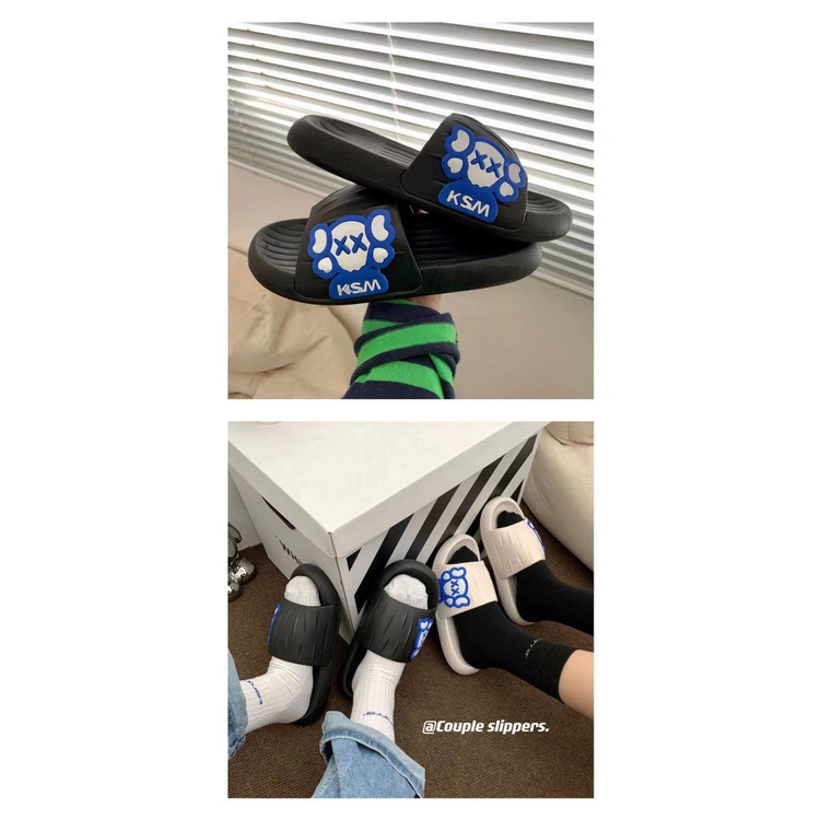 READY STOCK!!!Cute Cartoon Bear Wanita Selipar Women Man Couple Slipper ...
