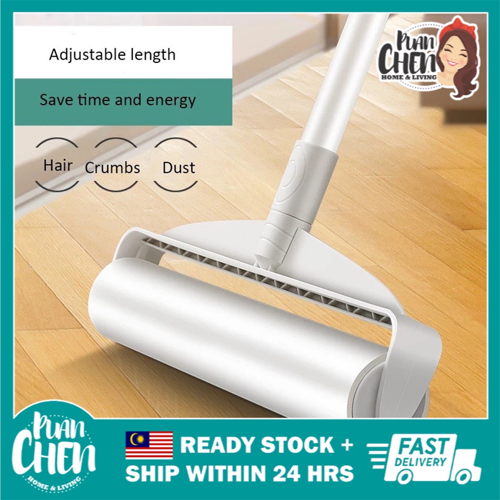 Sticky Lint Roller Brush Detachable Hair Pet Fur Remover Bulu Baju Dust ...