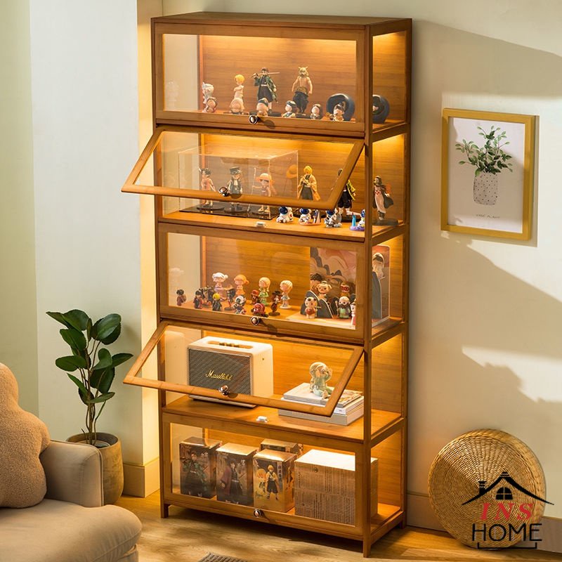 Transparent Display Cabinet Acrylic Storage Rack Storage Cabinet Multi ...