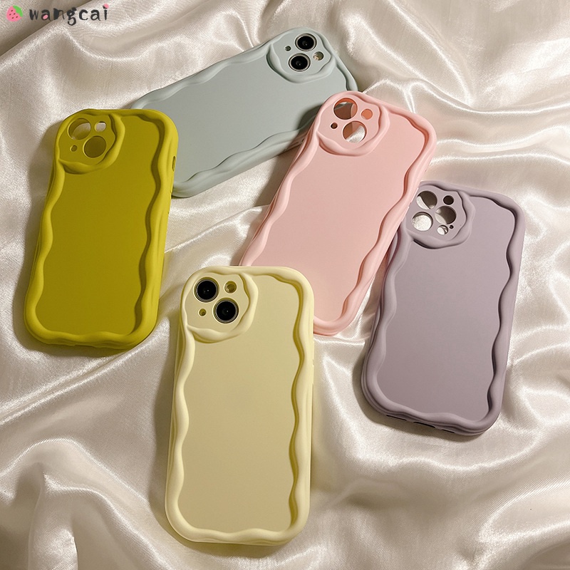 Xiaomi 13 12T Mi 11 Lite Poco F4 F3 Phone Case ins 3D Stereo Wave Cream ...