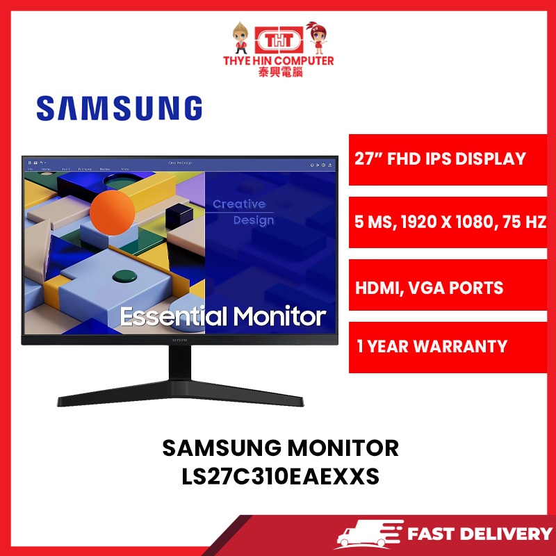 SAMSUNG MONITOR LS27C310EAEXXS | Shopee Malaysia