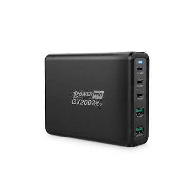 XPowerPro GX200 200w GAN PD 3 Type-C 2 USB Charger | Shopee Malaysia