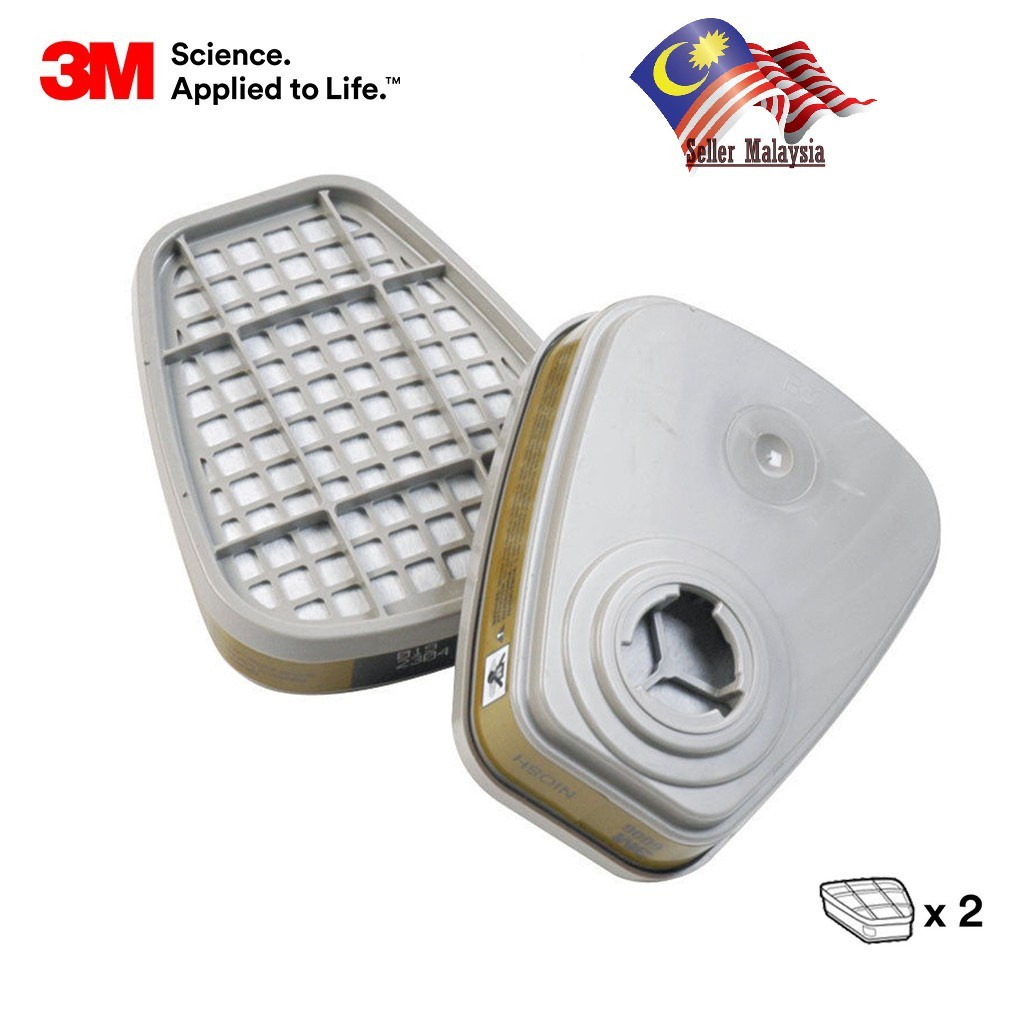 3M 6006 Cartridge Mask 6059 Gas Vapor Multi Acid Gas Vapor Cartridge ...