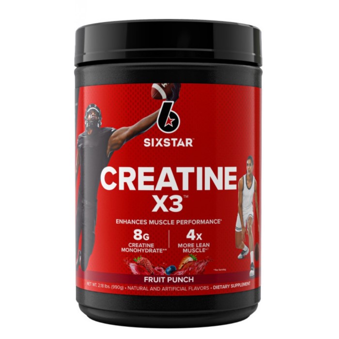 Six Star Creatine Powder, Creatine X3, Creatine HCl + Creatine ...