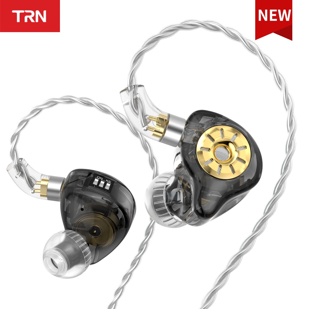TRN ST1 PRO In-Ear Earphone 1DD 1BA Hybrid Driver Wired with Tuning ...