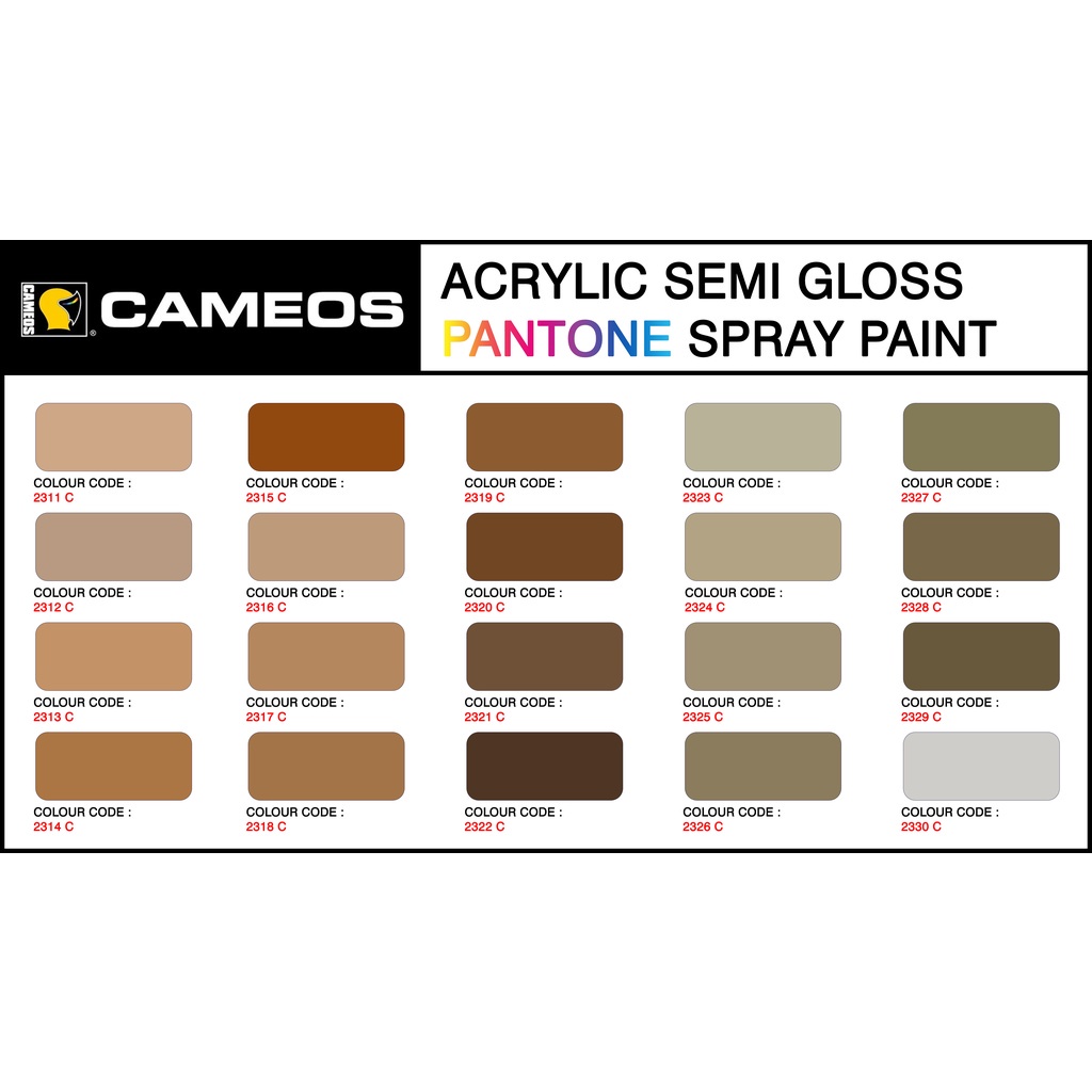 PANTONE Color P82 - Aerosol Spray Paint - CAMEOS 400ML/Bottle | Shopee ...