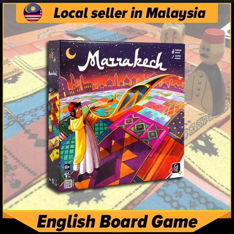 MARRAKECH Grabbing Territory Board Game Merchant Parent-child Strategy ...