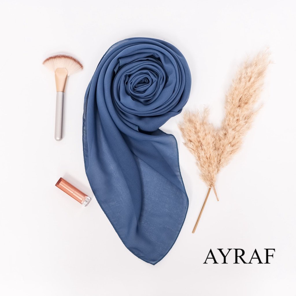 Bella square rectangular hijab size 115x115 full color/bella square ...