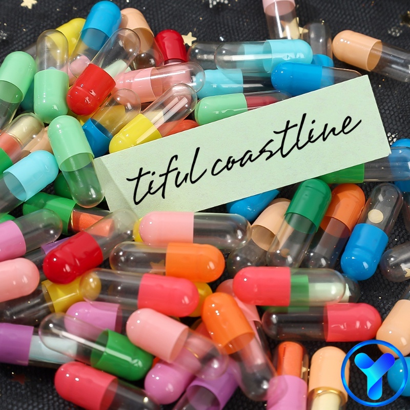 YAP 100Pcs Capsule Pill Love Multicolor Blank Message Capsule Envelope ...