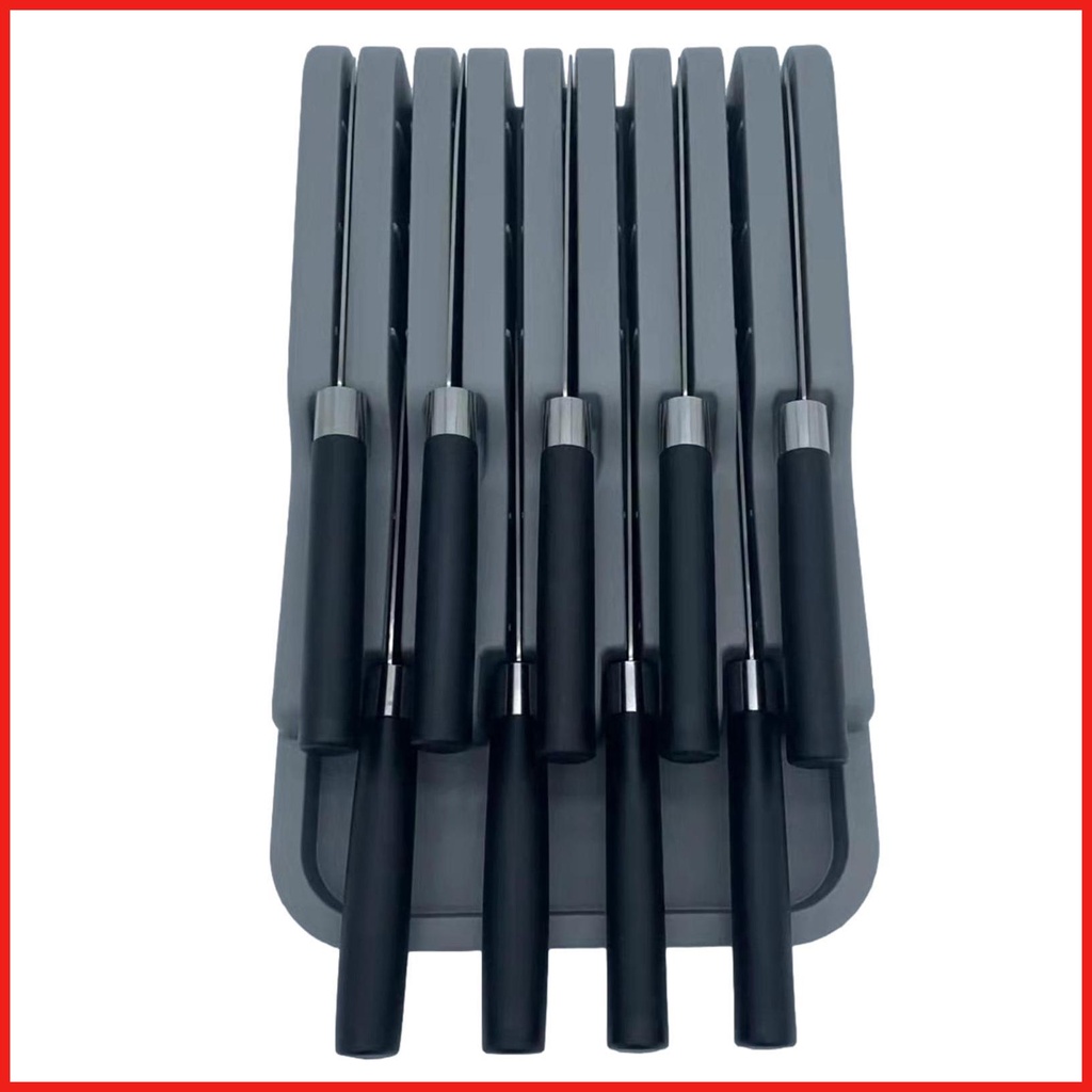 Knives Drawer Organizer Cutter Block Organizer Cutlery Slot Organizer ...