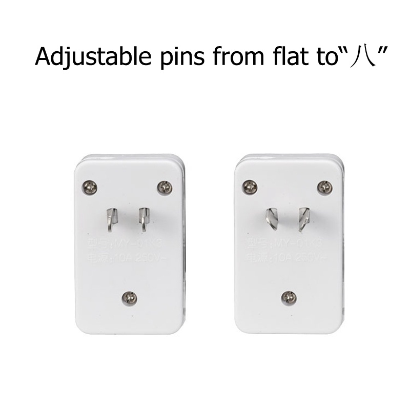 3-way Universal Power Plug Dual Socket Adapter with Switch Travel ...