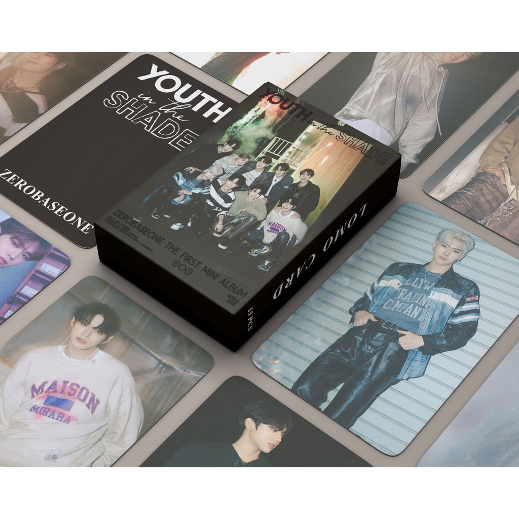 ZB1 Album ZEROBASEONE Youth In The Shade Photocard Lomo Card Postcard 55pcs/box | Shopee Malaysia