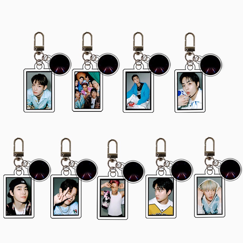 Kpop EXO New Album EXIST Acrylic Double-sided Keychain Pendant Bag ...