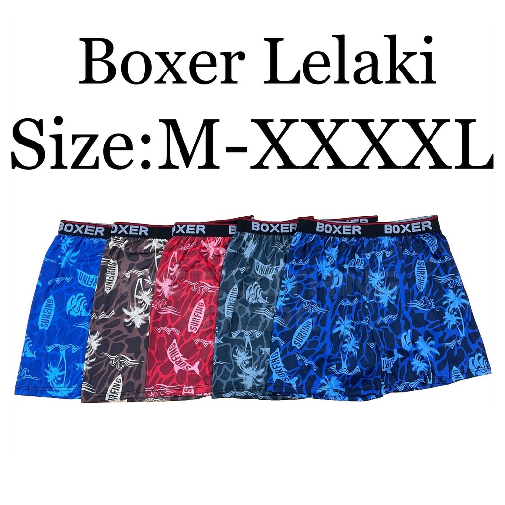SELUAR DALAM DEWASA LELAKI BOXER ORIGINAL SELUAR TIDUR PENDEK LELAKI ...