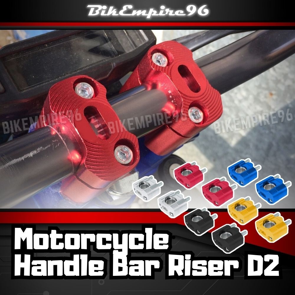 Universal 22mm 28mm Motorcycle Handle Bar Aluminum Alloy CNC Riser Mount Clamp Raiser Protaper ...