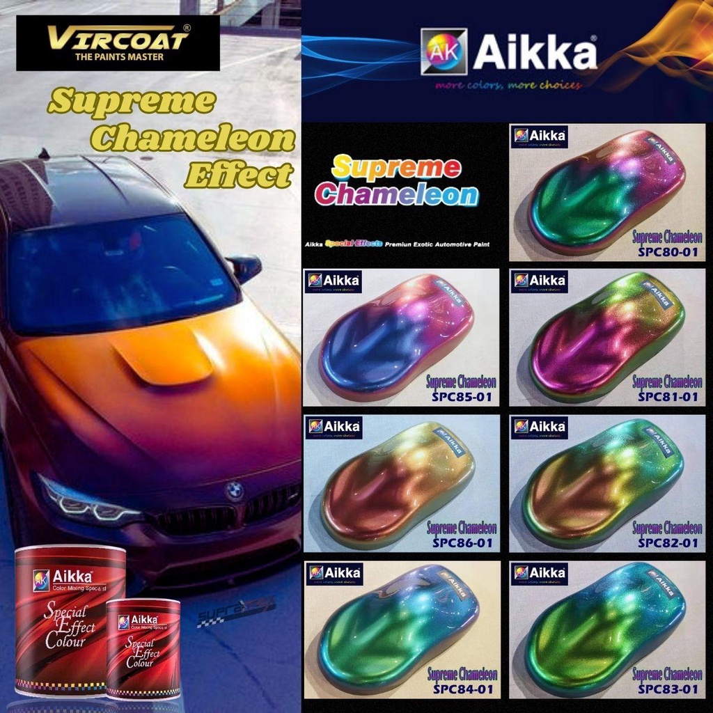 AIKKA Supreme Chameleon Color Effect Vircoat 2K Car Paint Motor Paint ...