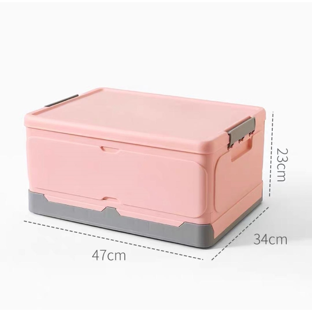 HIGH QUALITY🔥Multifunctional Cute Colour Foldable PP Storage Box with ...