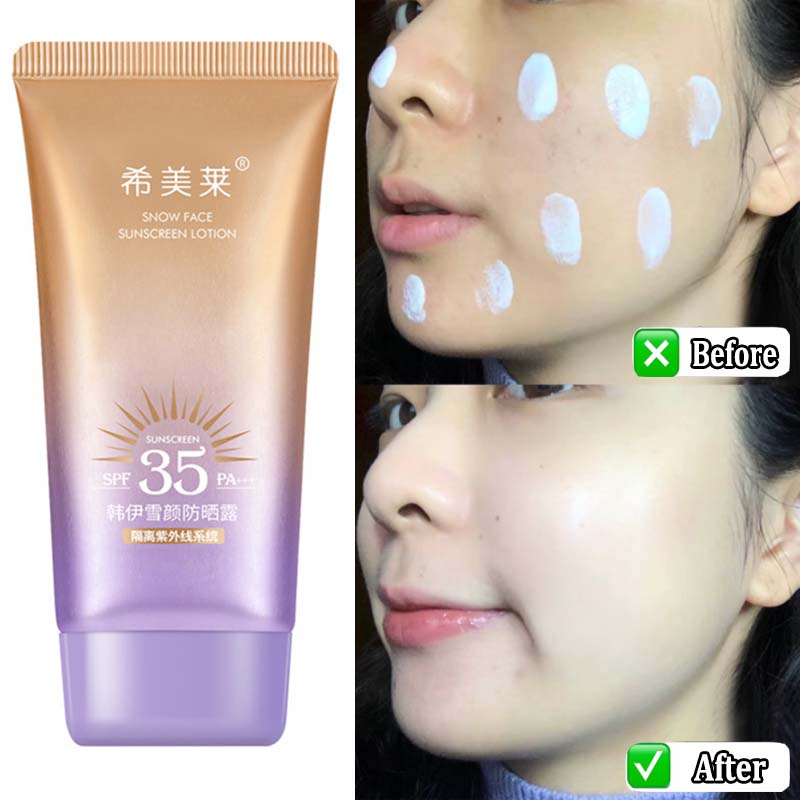60ML Sunscreen Cream Facial Solar Sun Block Spf35+ Gel Isolation Lotion Sun Cream Bleaching ...