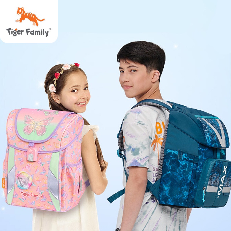 Tigerfamily Schoolbag Elementary School Students Boys Grade 1-3-6 Junior High School Children's ...