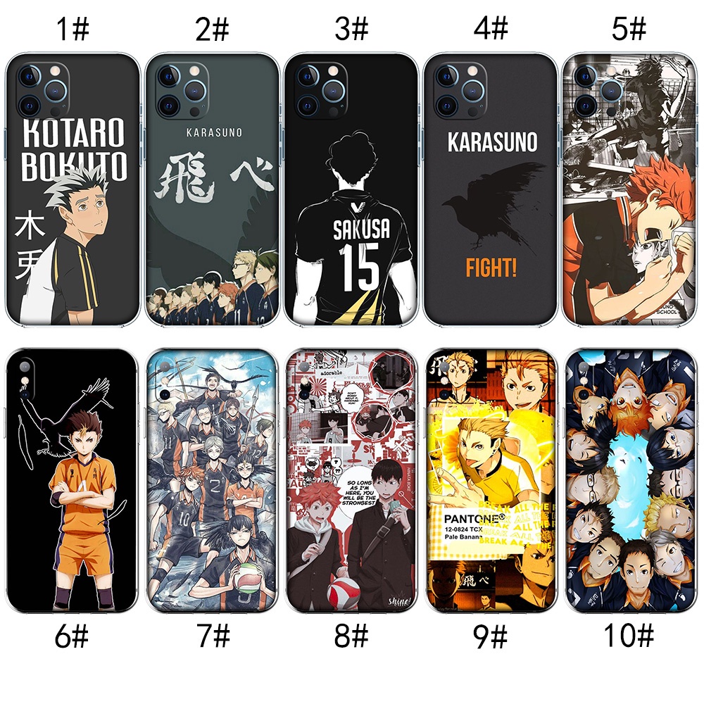 Transparent Case For iPhone X XS 12 Pro Max MZD88 Haikyu Anime | Shopee ...