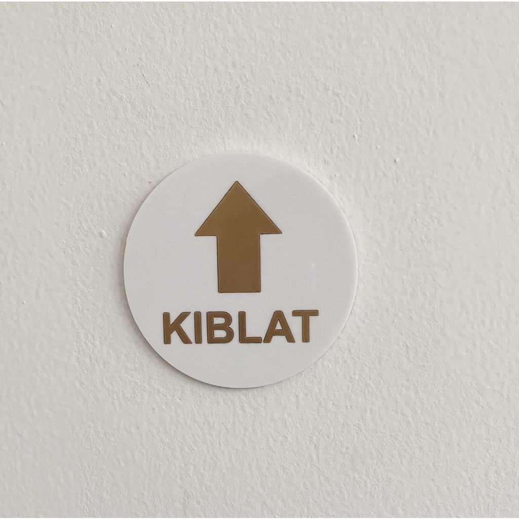 Kiblat Direction Acrylic Sign | Prayer Qibla Direction Indicator ...